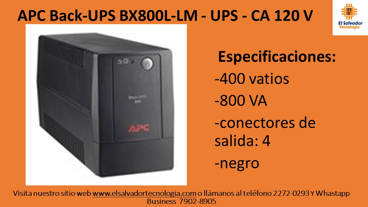 APC Back - UPS - CA 120 V - BX800L-LM