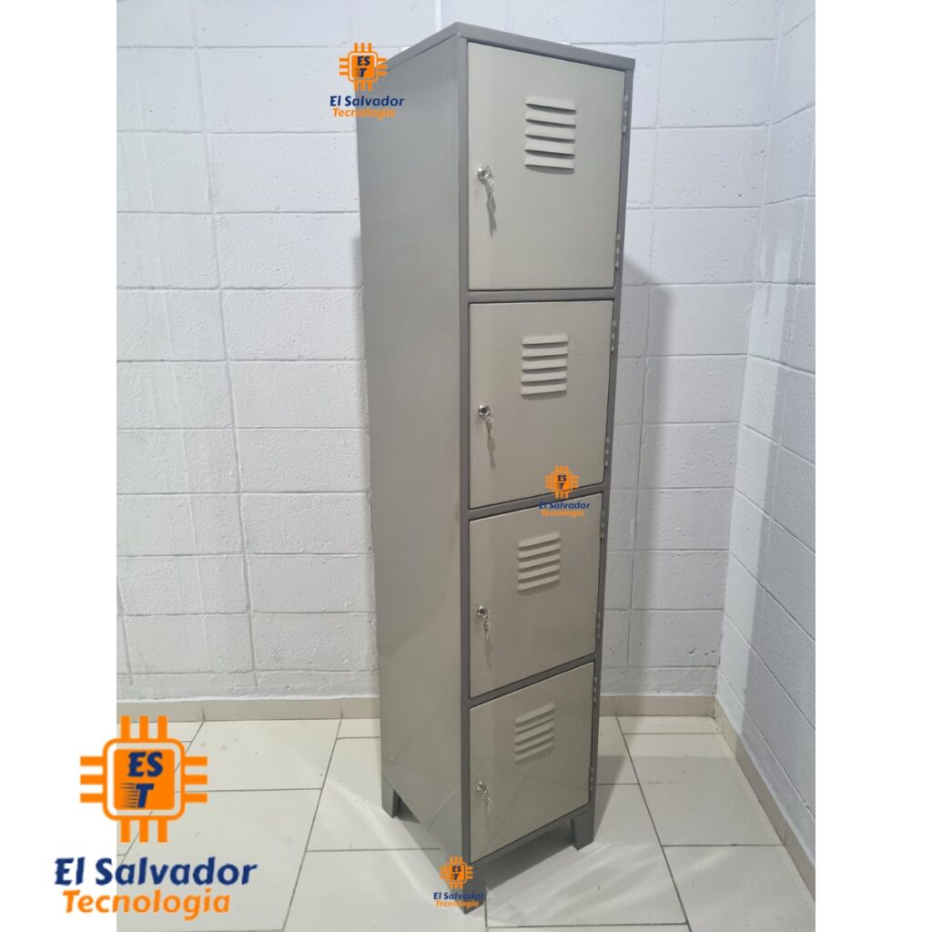 Locker de 4 Puertas con Llave y Patas paso del Agua- Amplio para Meter ...