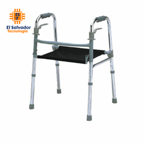 ANDADERA ORTOPÉDICO PLEGABLE CON ASIENTO ENROLLABLE ALUMINIO - El ...