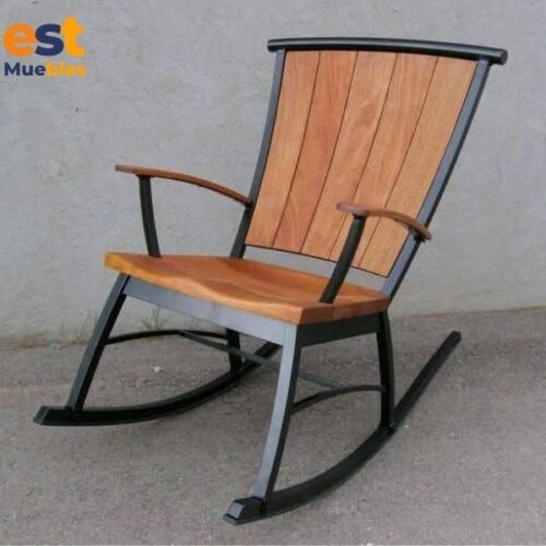 Silla mecedora en estructura tubular | Confort Ergonómico