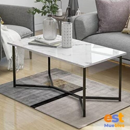 Mesa para sala en estructura tubular | Estilo Minimalista