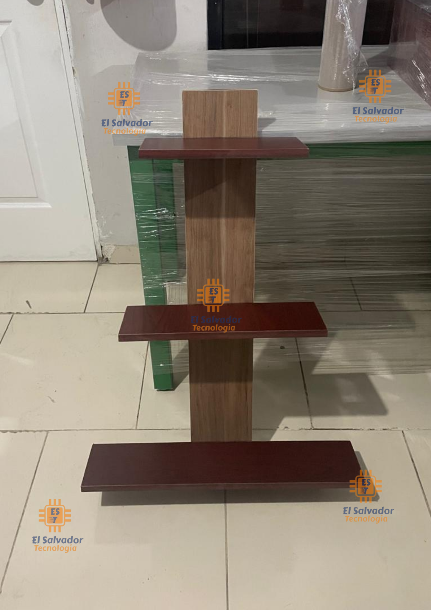 Repisa aérea para exhibición TLS-6113-Cedro rojo